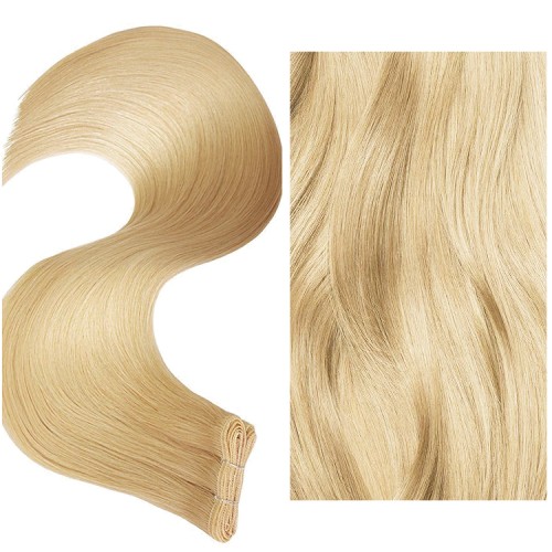 Flat Track Weft/Weave Hair Extensions (P.Virgin 6A) #613 PEARL BLONDE ...